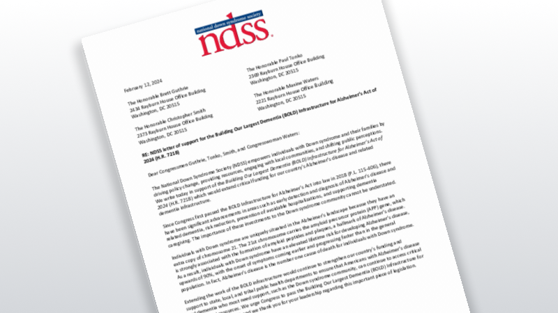 Alzheimer’s Disease Toolkit | National Down Syndrome Society (NDSS)